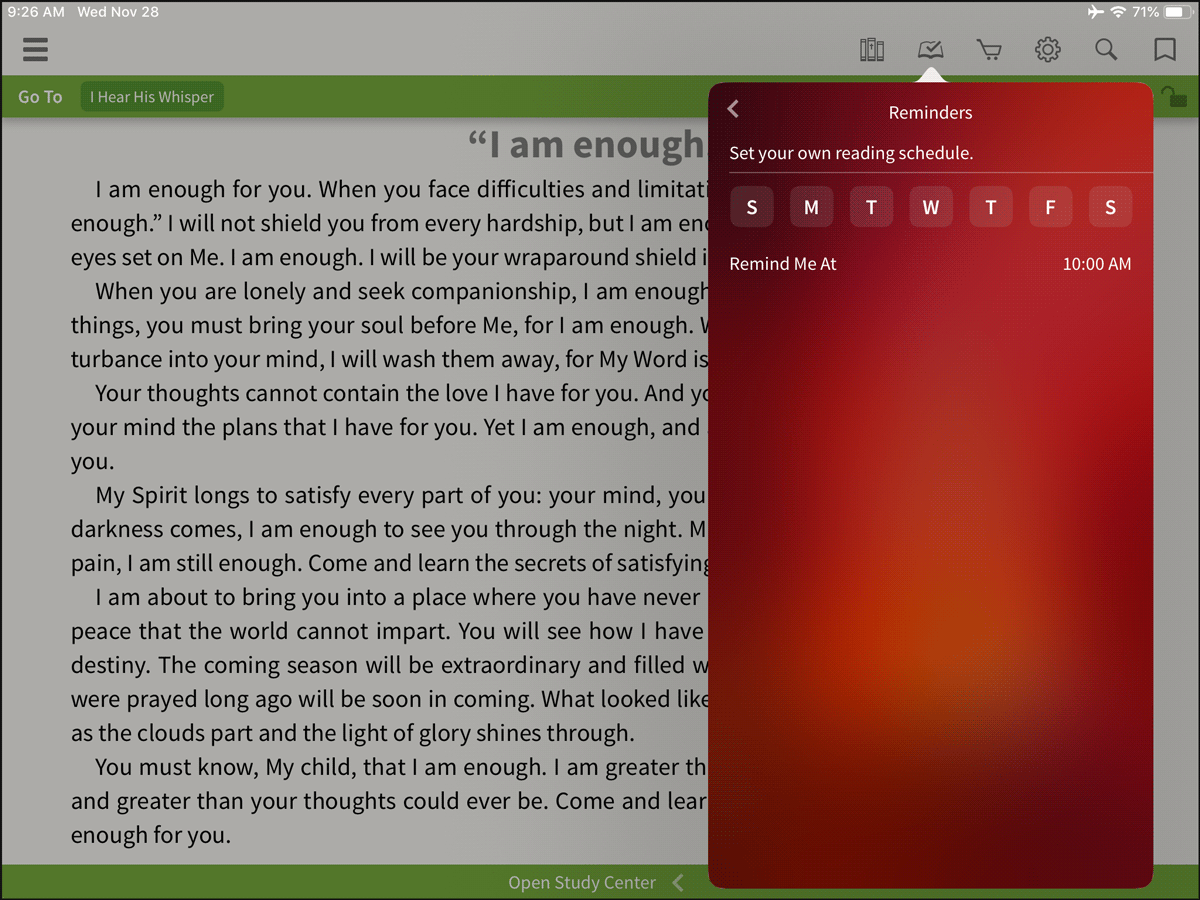 Settings - Olive Tree Blog